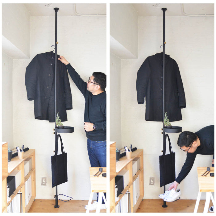 Tension Rod C Black 200～275cm 縦取付 D-C-BK｜平安伸銅工業オンラインショップ